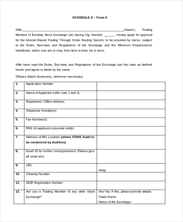 FREE 17+ Sample Schedule Forms in PDF | MS Word | Excel