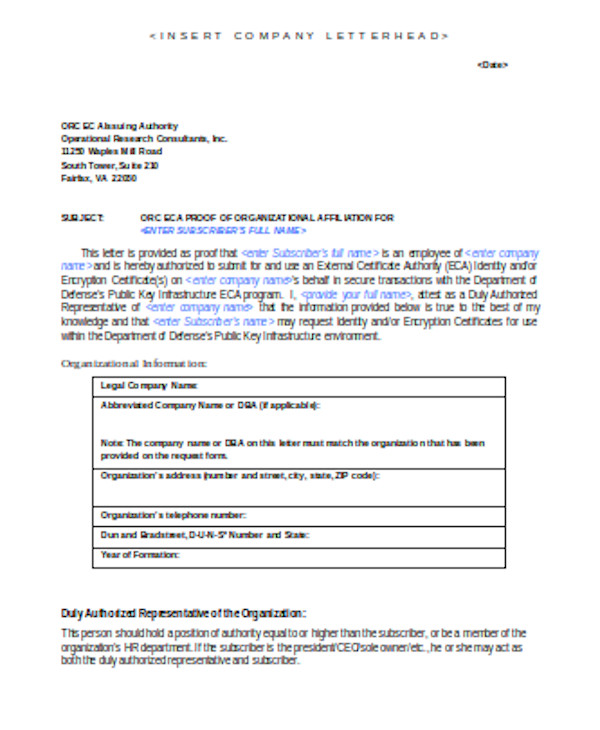 FREE 14+ Proof of Employment Letter Samples, PDF, MS Word, Google Docs