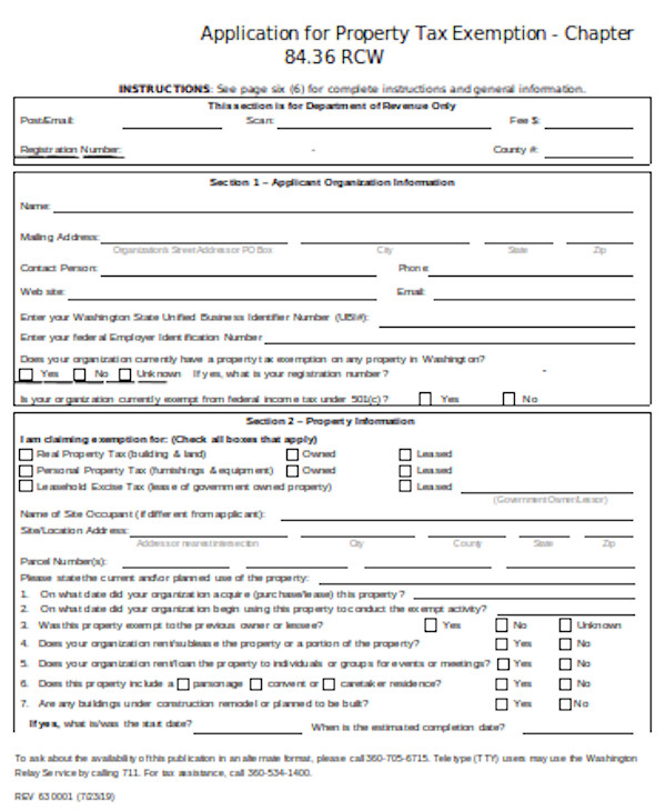 FREE 10+ Sample Tax Exemption Forms in PDF | MS Word
