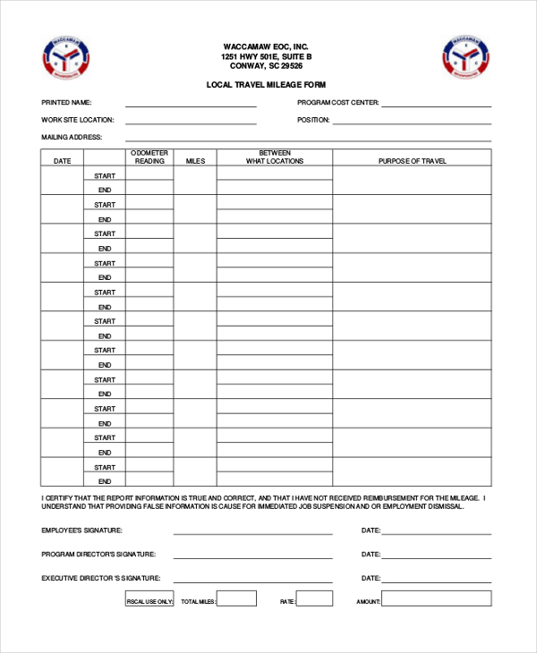 FREE 21+ Sample Travel Forms in PDF | MS Word | Excel