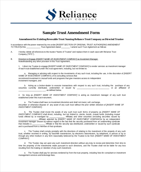 FREE 16+ Sample Will and Trust Forms in PDF | MS Word