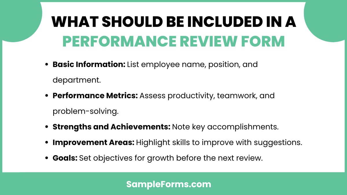 FREE 13+ Employee Performance Review Form Samples, PDF, MS Word, Google ...