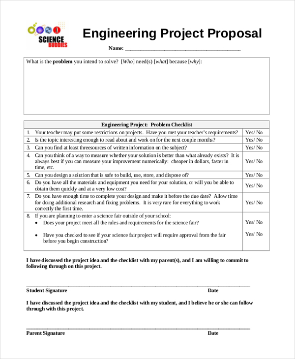 FREE 15+ Project Proposal Form Samples, PDF, MS Word, Google Docs, Excel
