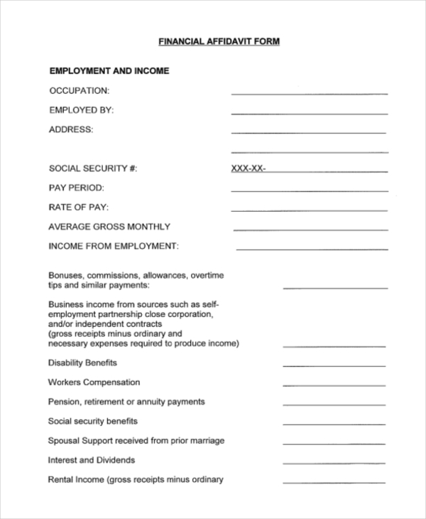 FREE 12+ Affidavit Forms and Samples in PDF | Excel | MS Word