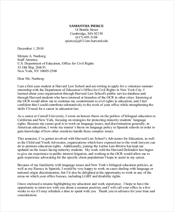 FREE 17+ Cover Letter Samples, PDF, MS Word, Google Docs