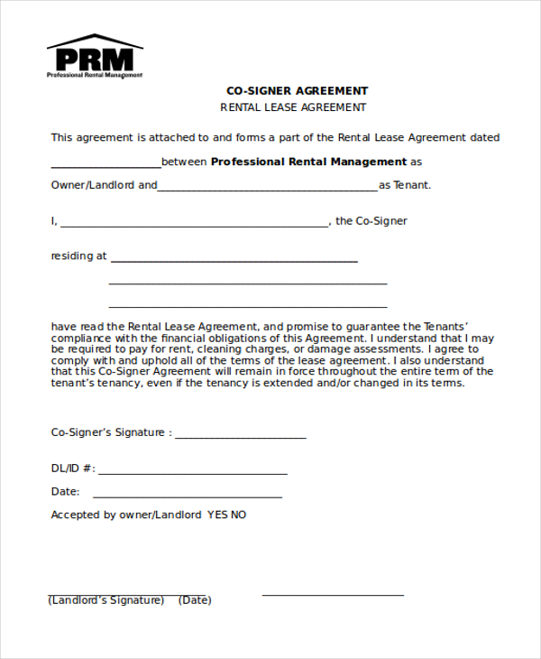 FREE 8+ Sample Renters Agreement Forms in PDF | MS Word