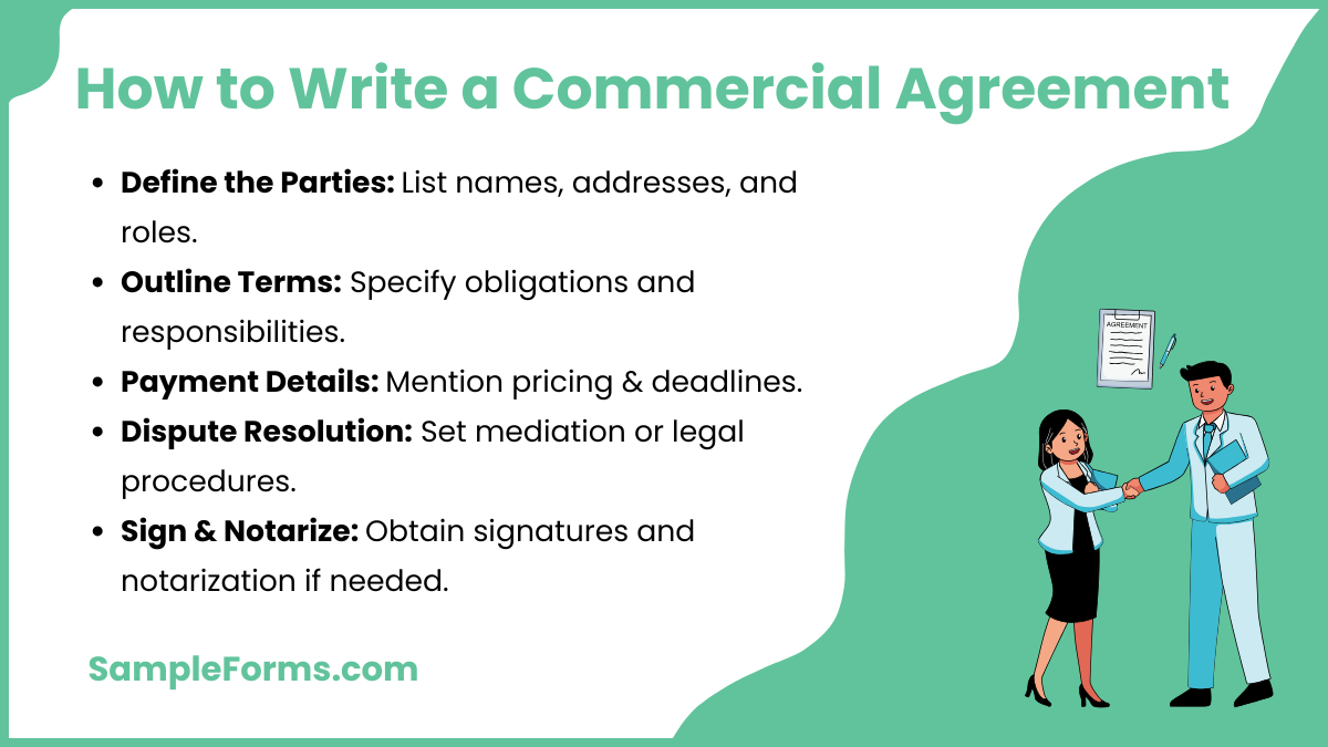 FREE 13+ Commercial Agreement Form Samples, PDF, MS Word, Google Docs