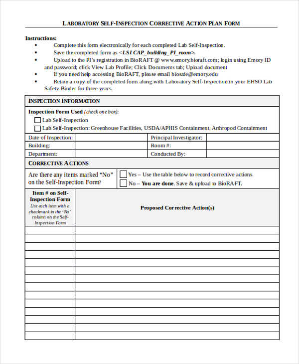 FREE 14+ Action Plan Form Samples, PDF, MS Word, Google Docs, Excel