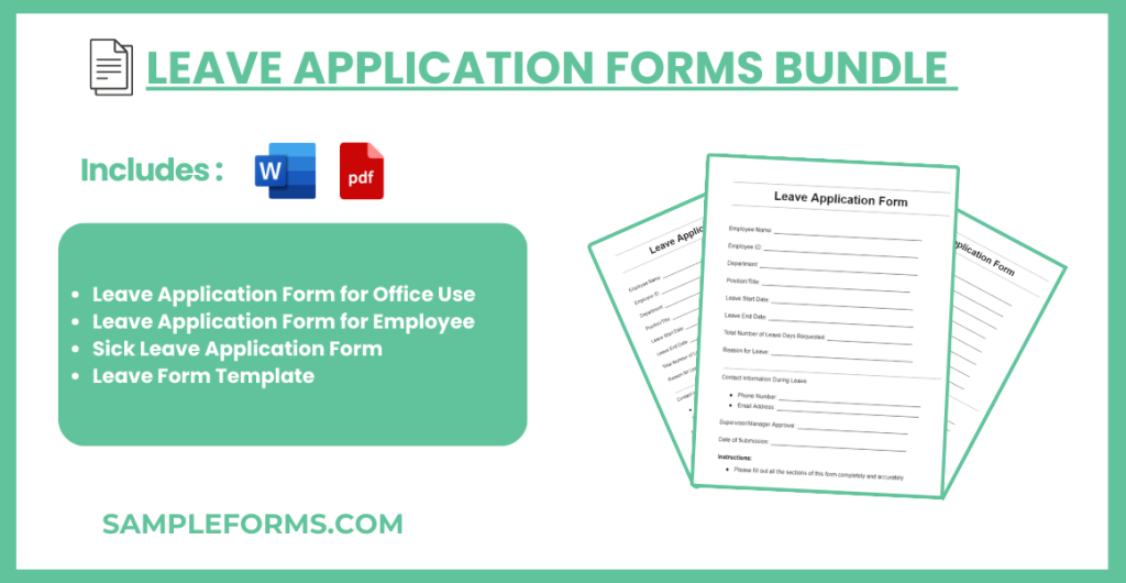FREE 14+ Leave Application Form Samples, PDF, MS Word, Google Docs, Excel