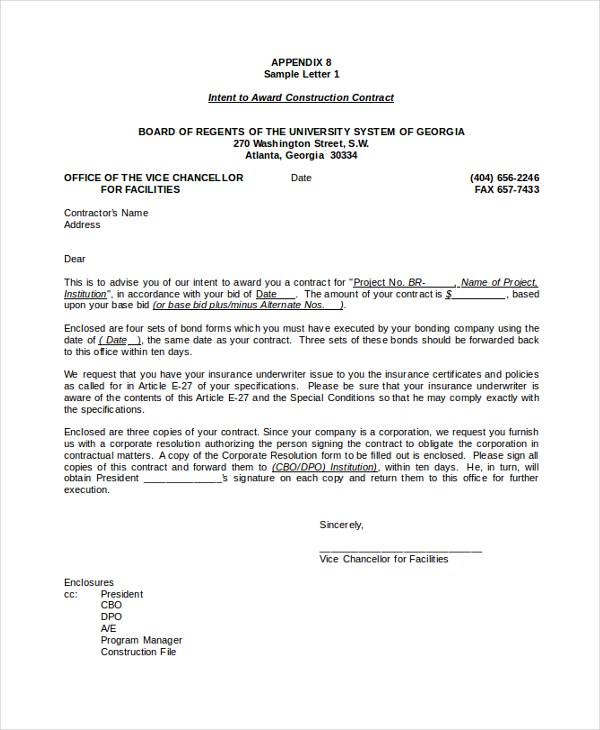 FREE 10 Sample Construction Contract Forms In MS Word PDF