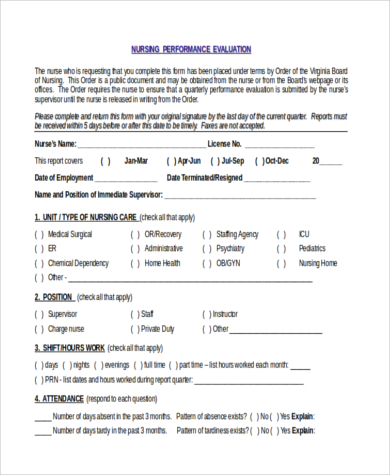 FREE 7+ Sample Performance Evaluation Examples in PDF | MS Word