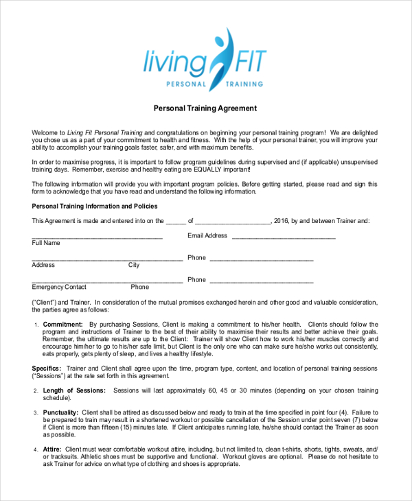 FREE 9+ Sample Personal Agreement Forms in PDF | MS Word