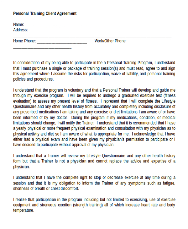 FREE 9+ Sample Personal Agreement Forms in PDF | MS Word