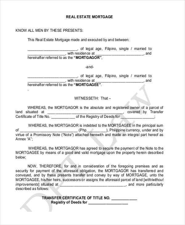 FREE 11+ Sample Real Estate Forms in PDF | MS Word