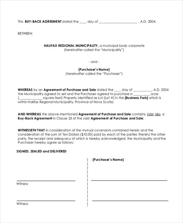 FREE 9+ Sales Agreement Forms in MS Word | PDF