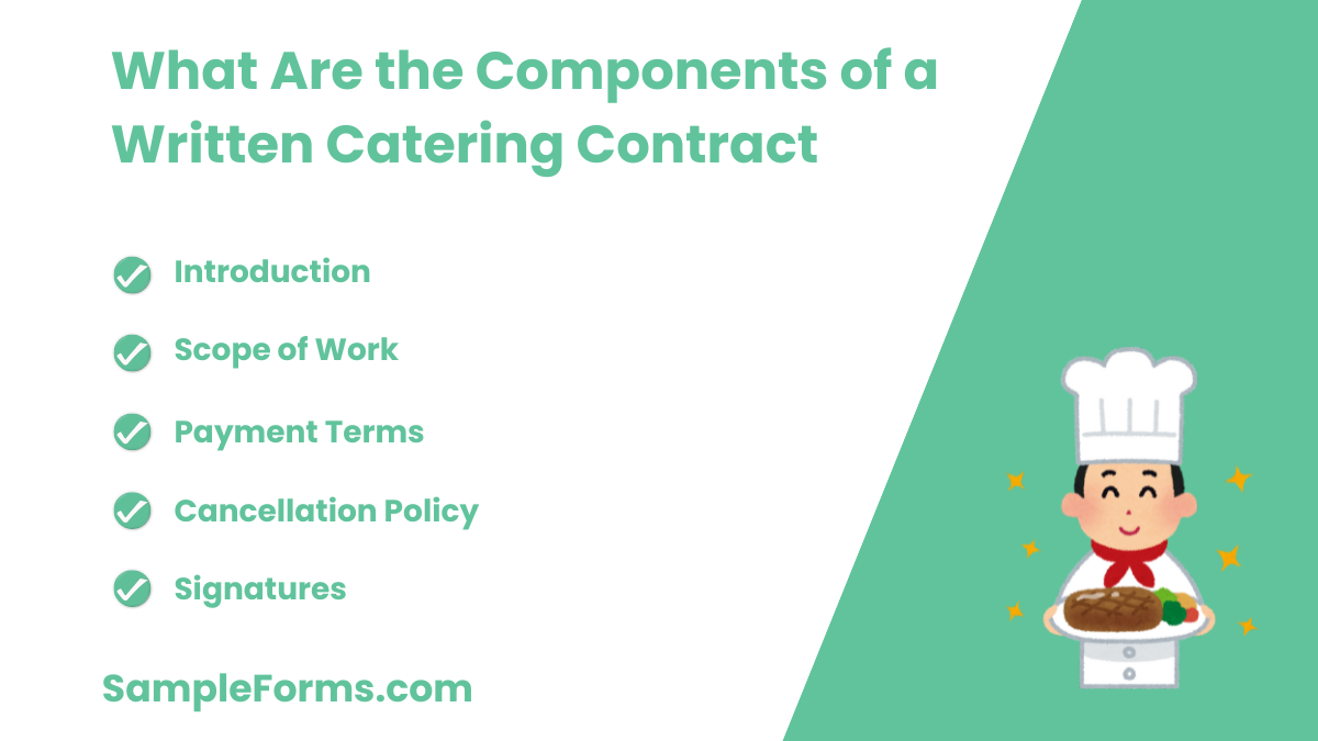 FREE 11+ Catering Contract Form Samples, PDF, MS Word, Google Docs