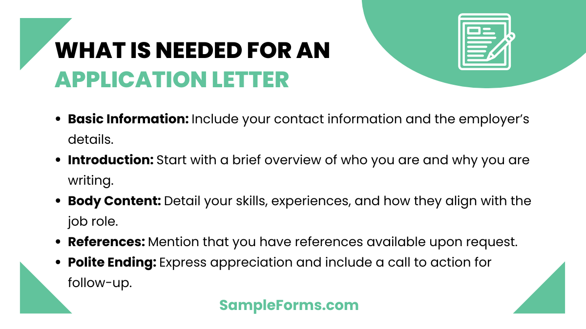 FREE 11+ Letters of Application Samples, PDF, MS Word, Google Docs