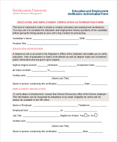 FREE 9+ Sample Work Authorization Forms in PDF | Excel