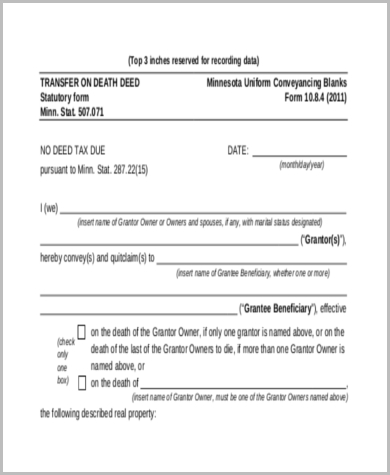 FREE 13+ Deed Transfer Form Samples, PDF, MS Word, Google Docs, Excel