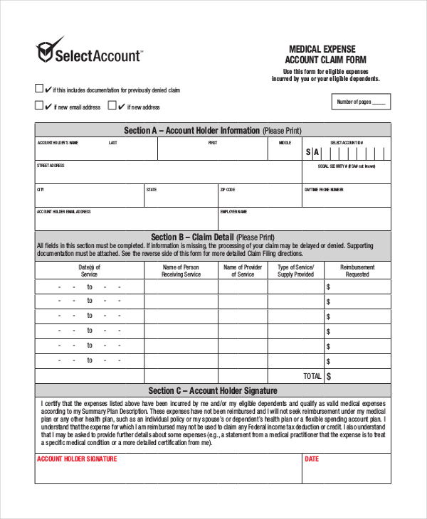 FREE 8+ Sample Accounting Expense Forms in PDF | MS Word | MS Excel