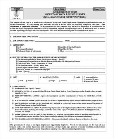 FREE 8+ Sample Target Job Application in MS Word | PDF