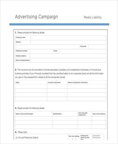 FREE 9+ Sample Campaigns Proposal Forms in MS Word | Pages | PDF ...