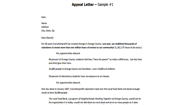  Letter Of Appeal To College Admission Office Sample Sample Appeal Letter For College 