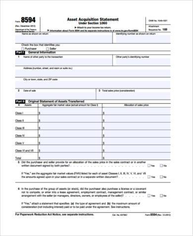 FREE 7+ Sample Asset Agreement Forms in PDF | MS Word