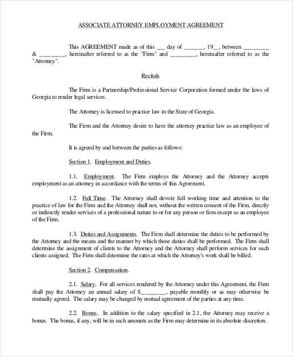 FREE 10+ Employment Agreement Samples in PDF | MS Word