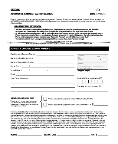 FREE 13+ Payment Authorization Form Samples, PDF, MS Word, Google Docs ...