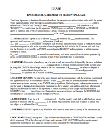FREE 8+ Sample Apartment Rental Agreements in PDF | MS Word