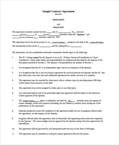 FREE 12+ Binding Contract Form Samples, PDF, MS Word, Google Docs