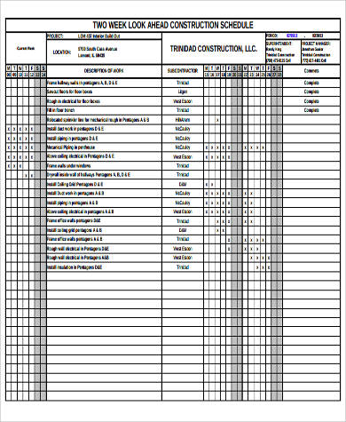 FREE 10+ Sample Blank Schedule Forms in PDF | MS Word | Excel