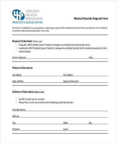 FREE 14+ Medical Records Request Form Samples, PDF, MS Word, Google Docs