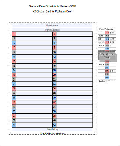 FREE 10+ Sample Blank Schedule Forms in PDF | MS Word | Excel