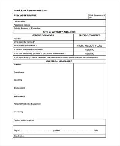 FREE 9+ Sample School Risk Assessment Forms in PDF | MS Word