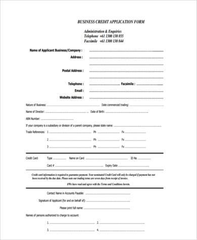 FREE 9+ Sample Business Forms in PDF | Excel | MS Word