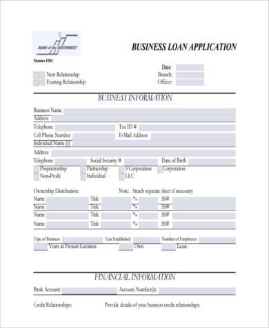 FREE 9+ Sample Business Forms in PDF | Excel | MS Word