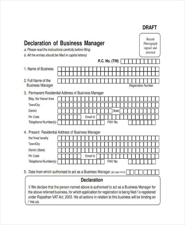FREE 9+ Sample Business Short Forms in PDF | MS Word | Excel