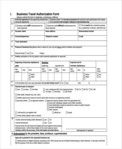 FREE 9+ Sample Business Forms in PDF | Excel | MS Word