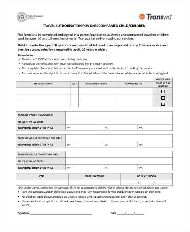 FREE 9+ Sample Travel Authorization Forms in MS Word | PDF | Excel