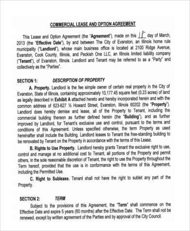 FREE 8+ Sample Lease to Purchase Forms in MS Word | PDF