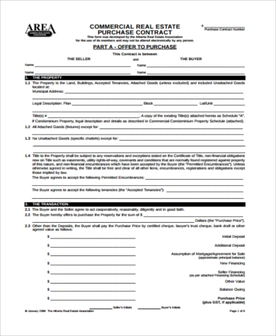 FREE 8+ Sample Purchase Offer Forms in PDF | MS Word