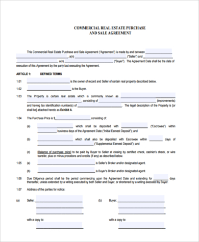 FREE 13+ Real Estate Offer Form Samples, PDF, MS Word, Google Docs