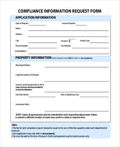 FREE 9+ Sample Information Request Forms in PDF | MS Word | Excel