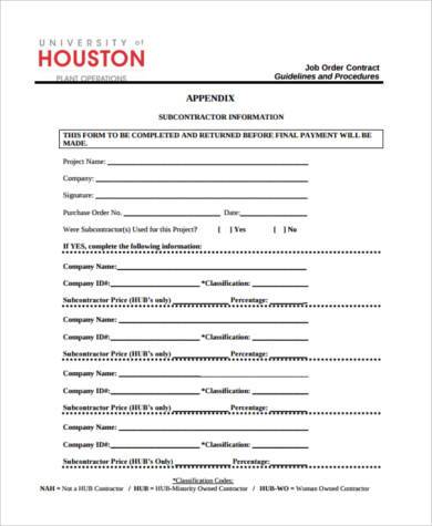 FREE 11+ Construction Work Order Form Samples, PDF, MS Word, Google Docs