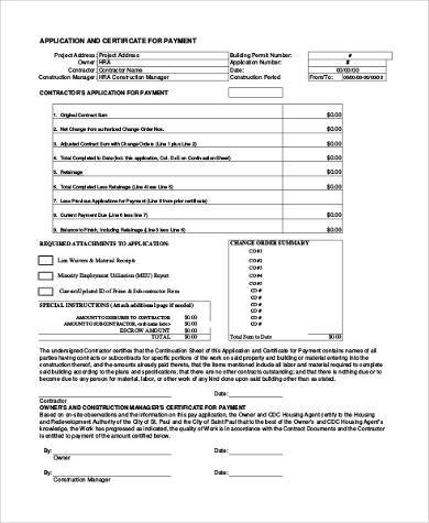 FREE 10+ Sample Construction Application Forms in PDF | MS Word