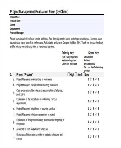 FREE 8+ Sample Construction Evaluation Forms in PDF | MS Word