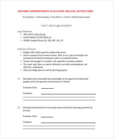 FREE 8+ Sample Construction Evaluation Forms in PDF | MS Word