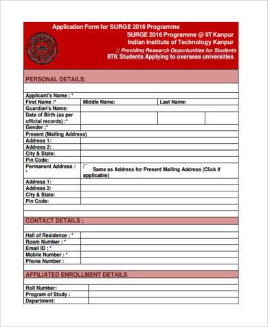 FREE 10+ Sample Contact Forms in PDF | MS Word | Excel